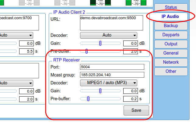 Configurar punto a punto via RTP equipos Deva Broadcast DB91-TX y DB91-RX - lcinternet.es
